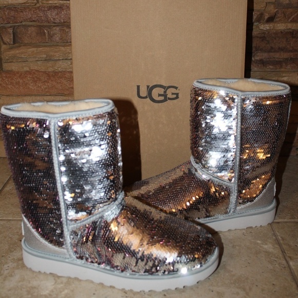 UGG | Shoes | Ugg Sequin Sparkle Classic Boot New | Poshmark
